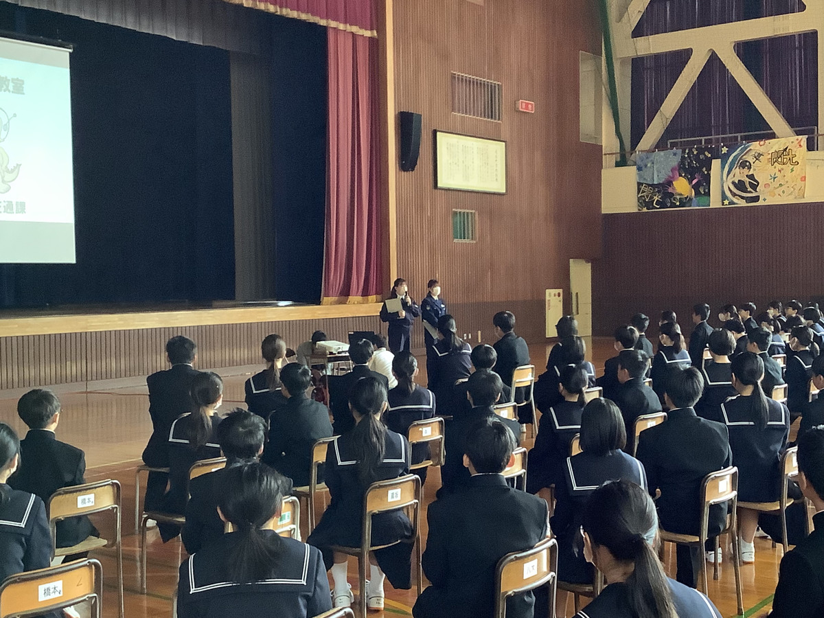 清水中すげ笠ブログ: 4/16 交通安全教室